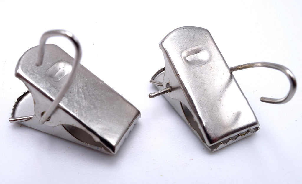 5 Heavy Duty Metal Hanging Jewellery Clips - With Hook | MrBead