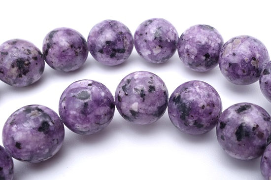 Lovely 8mm Lilac Feldspar Jasper Beads | MrBead
